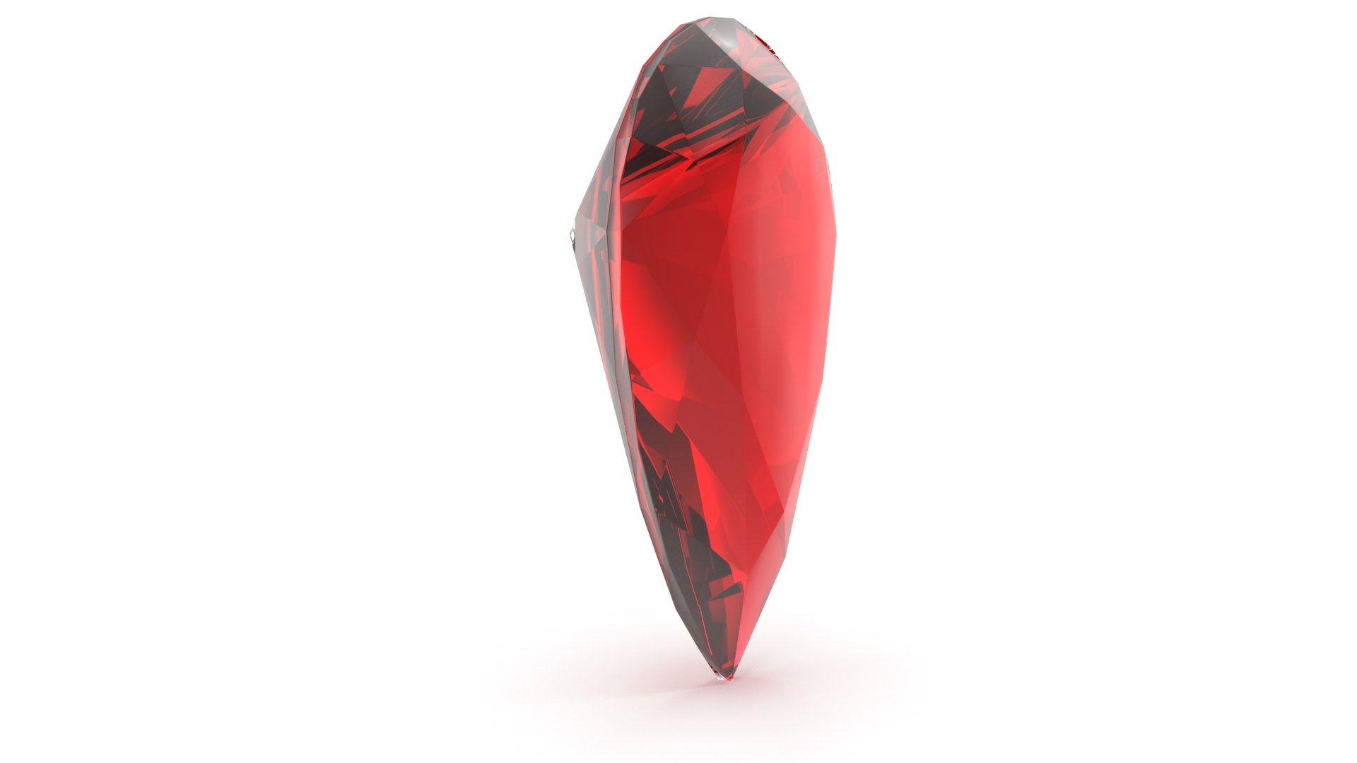 Pear Cut Ruby Model - TurboSquid 1867668