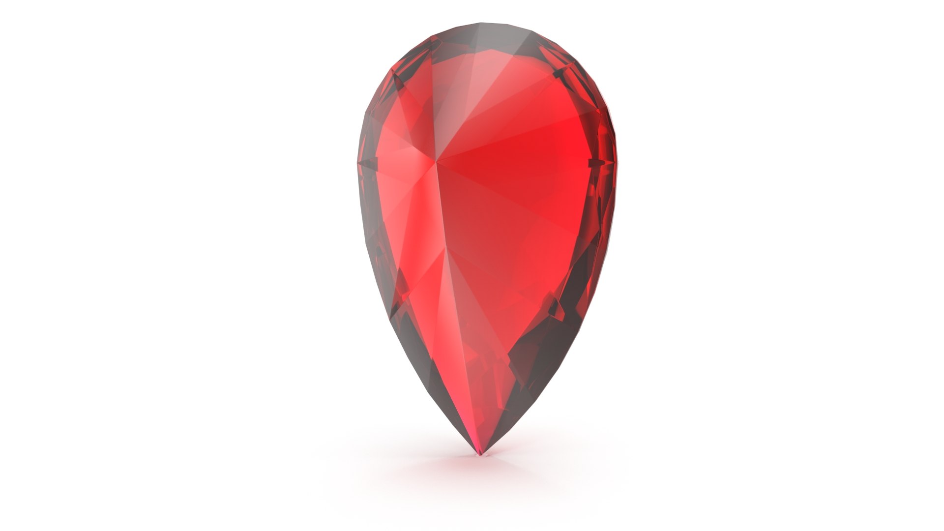 Pear Cut Ruby Model - TurboSquid 1867668