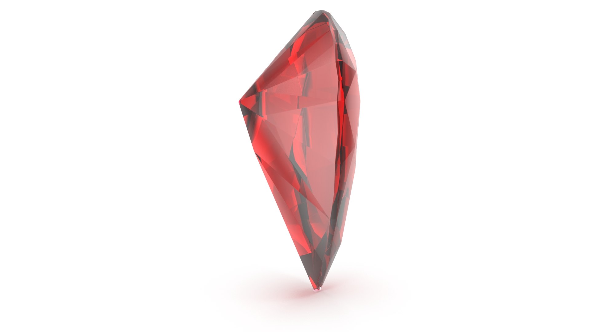 Pear Cut Ruby Model - TurboSquid 1867668