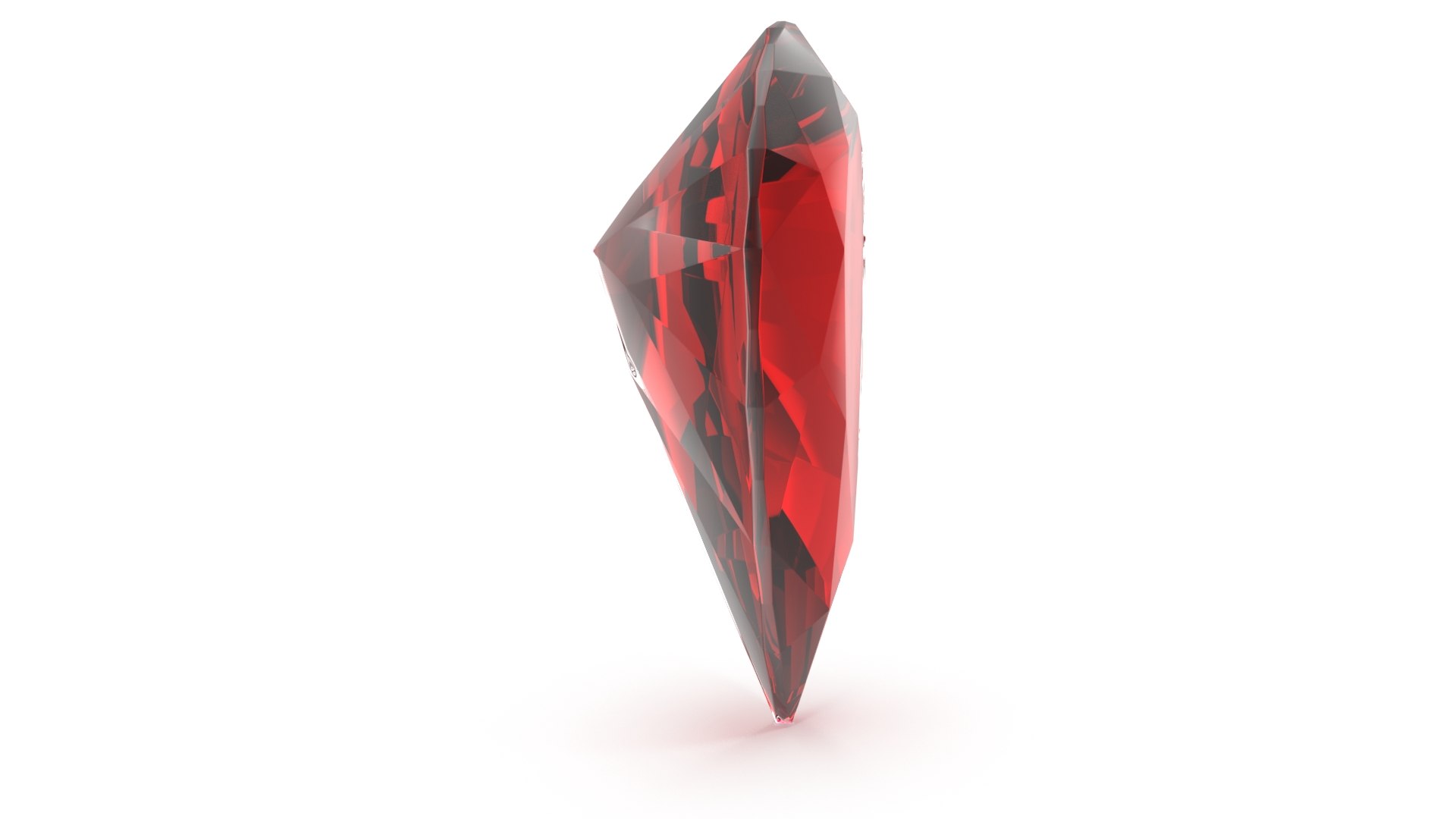 Pear Cut Ruby Model - TurboSquid 1867668