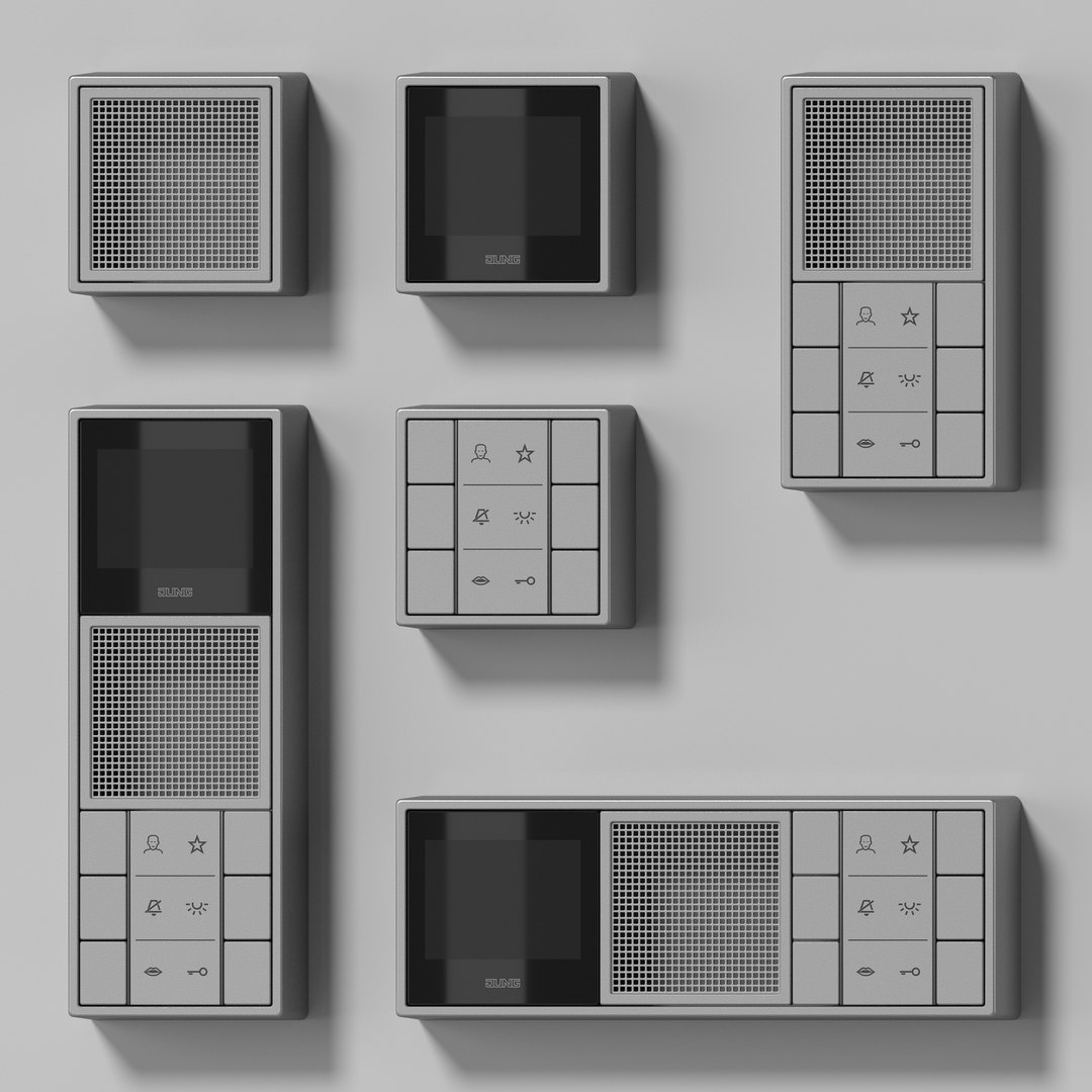 3D JUNG LS Cube KNX Smart Home Kit 50 Items - TurboSquid 1990773