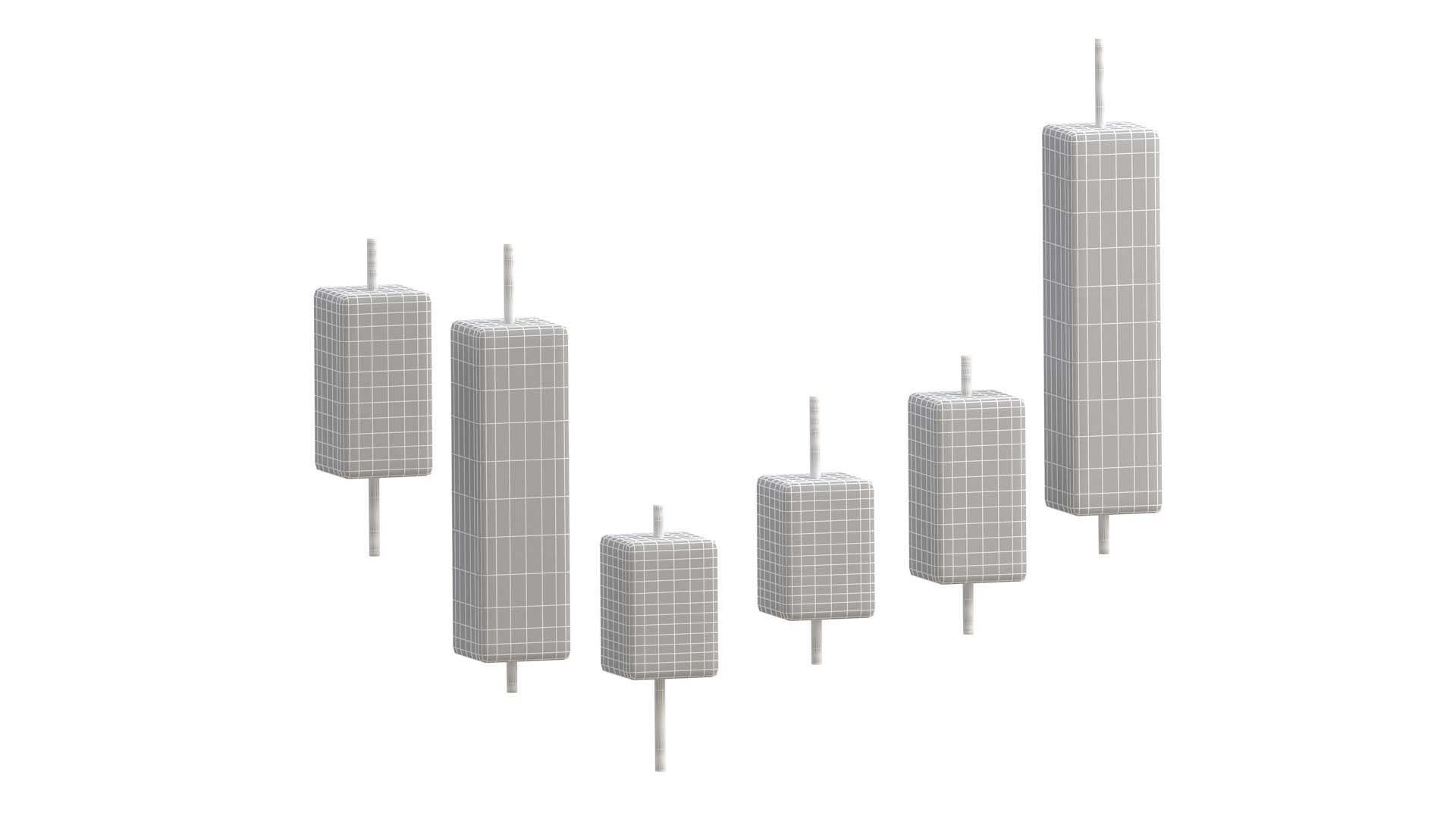 3D Candlestick Chart 01 - TurboSquid 2332151