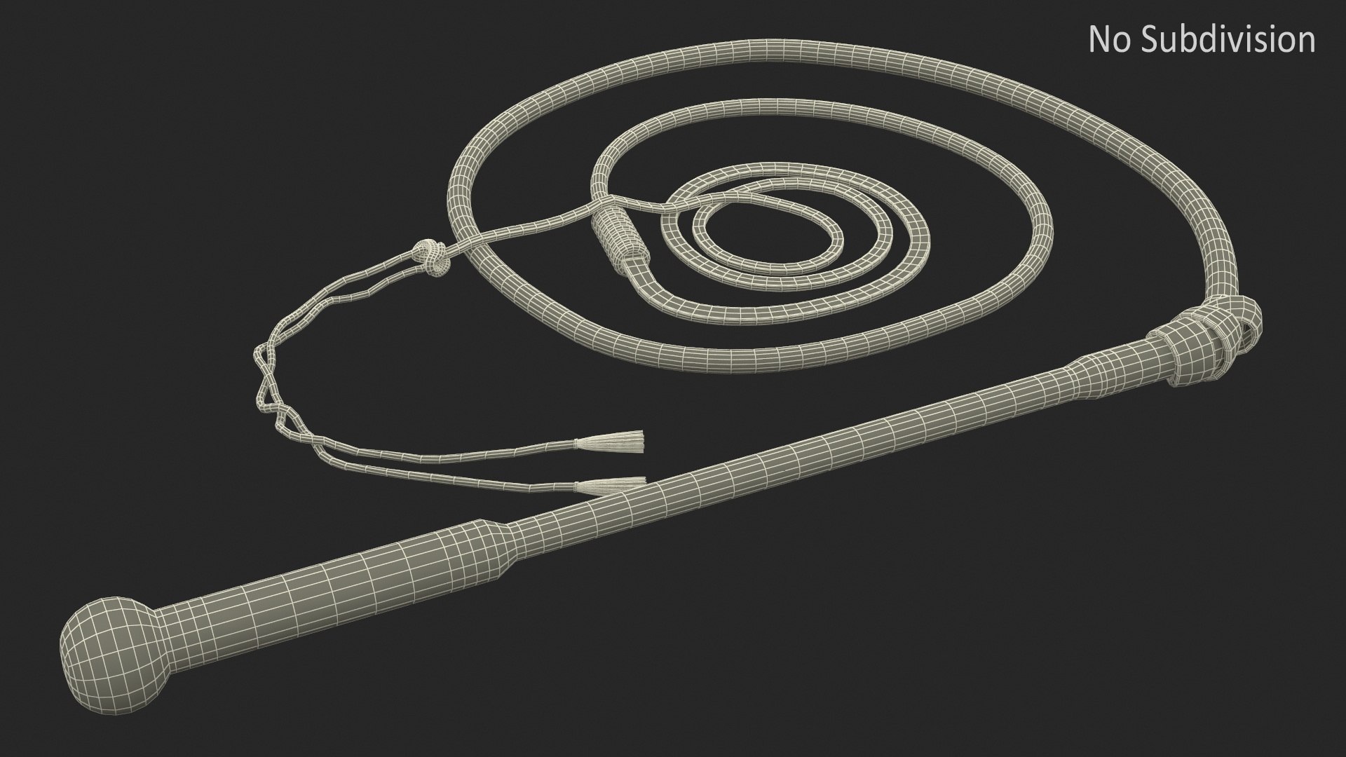 3D Braided Leather Bullwhip Coiled Brown Model - TurboSquid 2211442