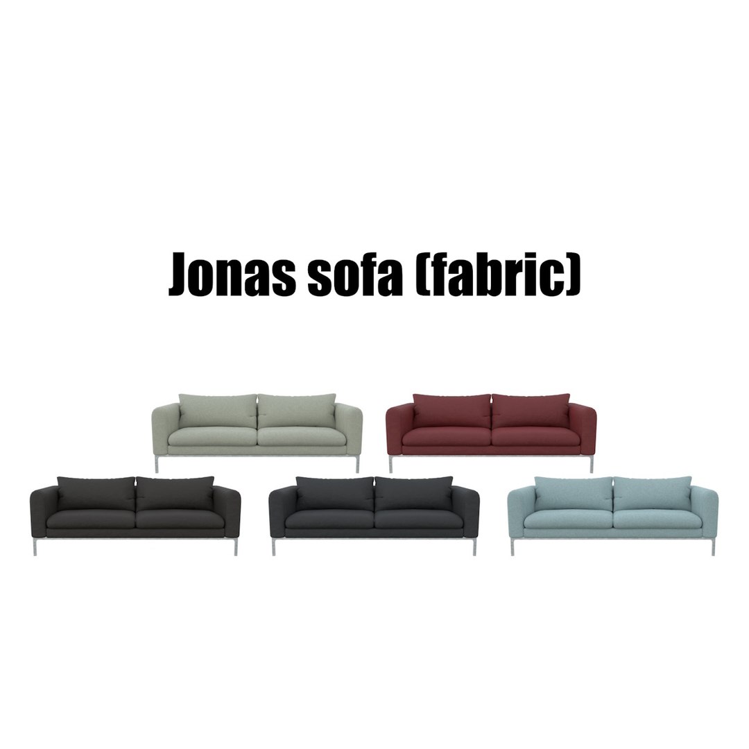3D Model Common Fabric Jonas Sofa - TurboSquid 2106900