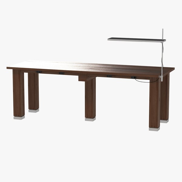 Library Table 3D Models for Download | TurboSquid