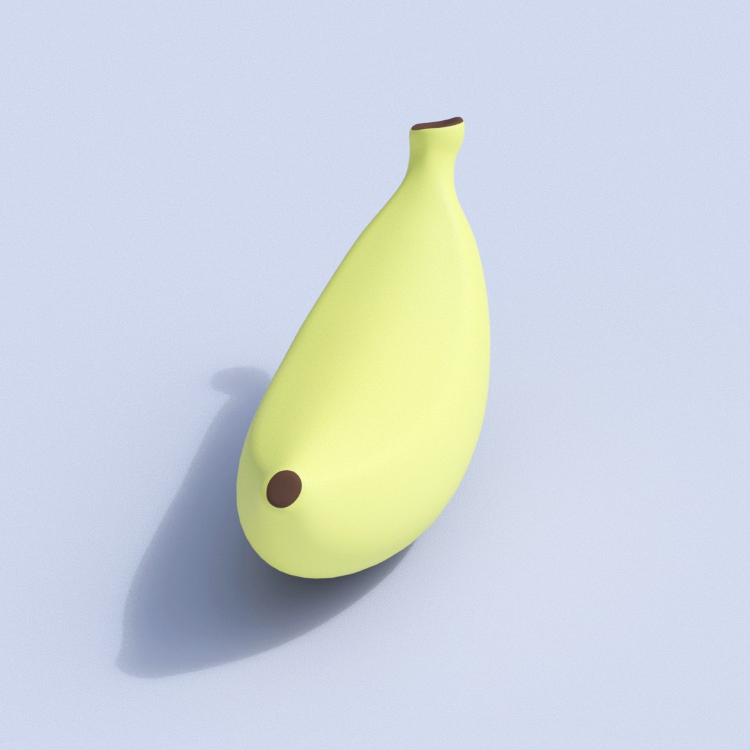 3D Stylized Banana Model - TurboSquid 1453182