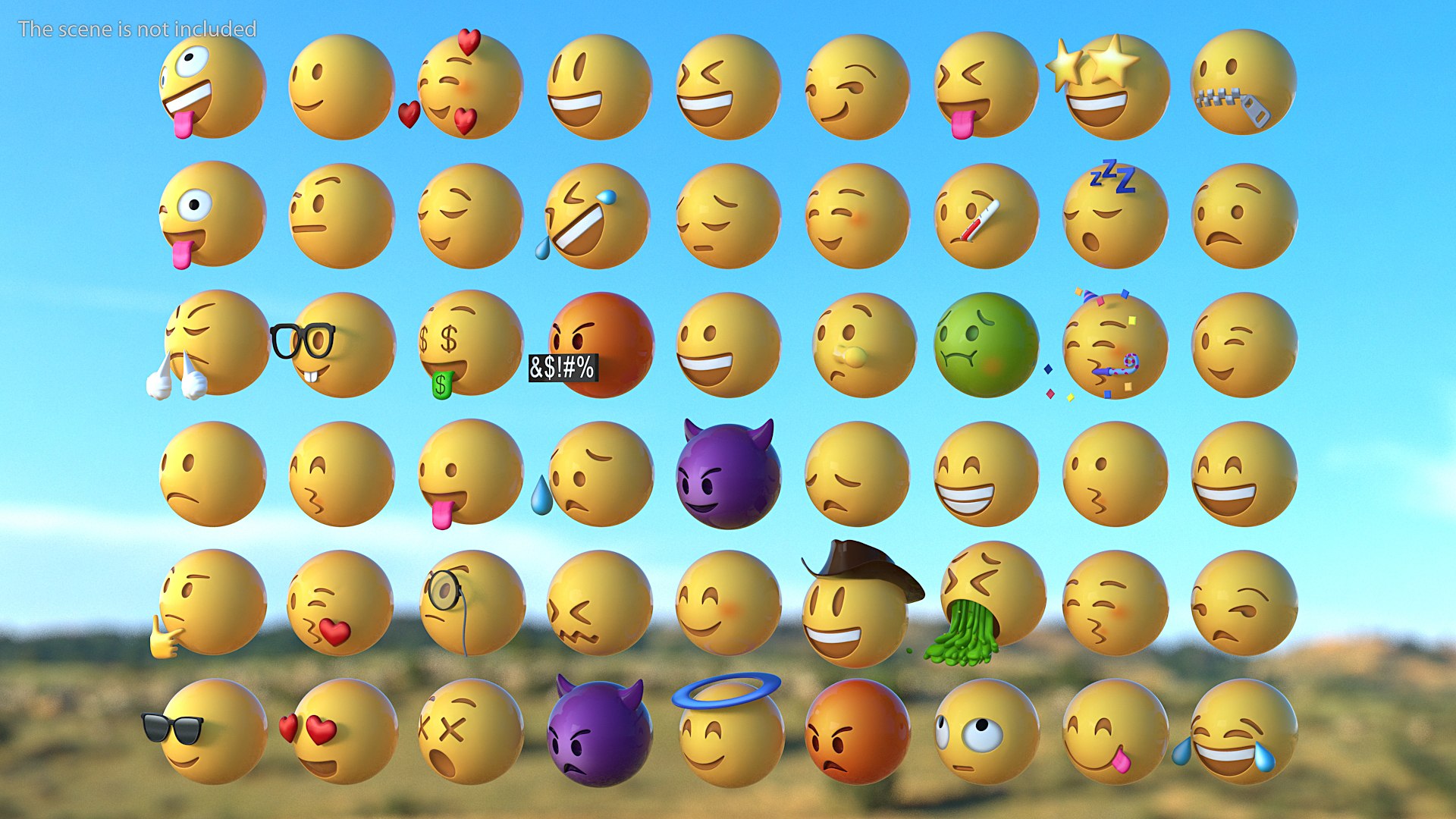 3D Model Emoji Pack - TurboSquid 1533134