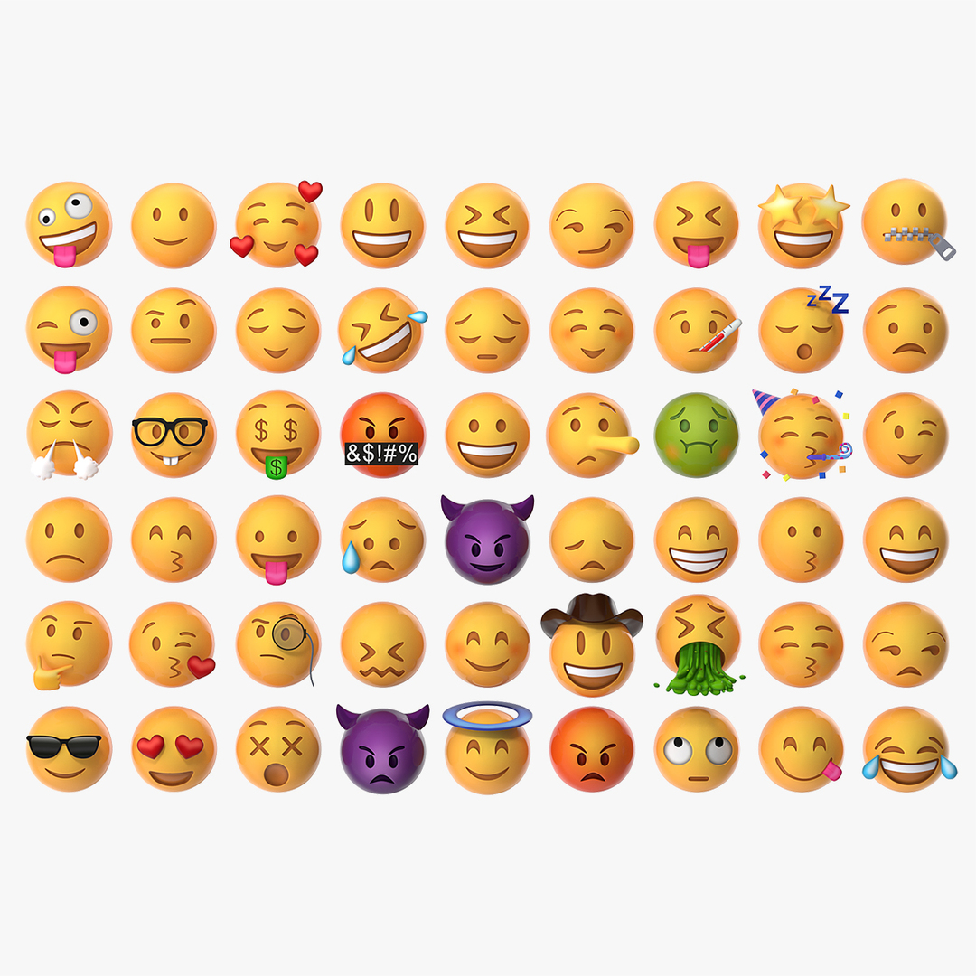 modelo 3d Paquete de emoji - TurboSquid 1533134