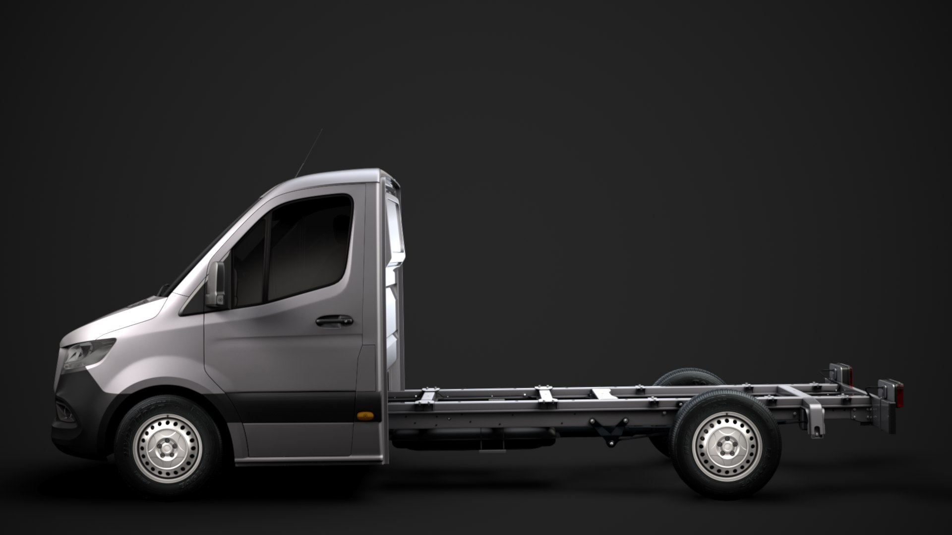 3D model freightliner sprinter chassis single - TurboSquid 1453987