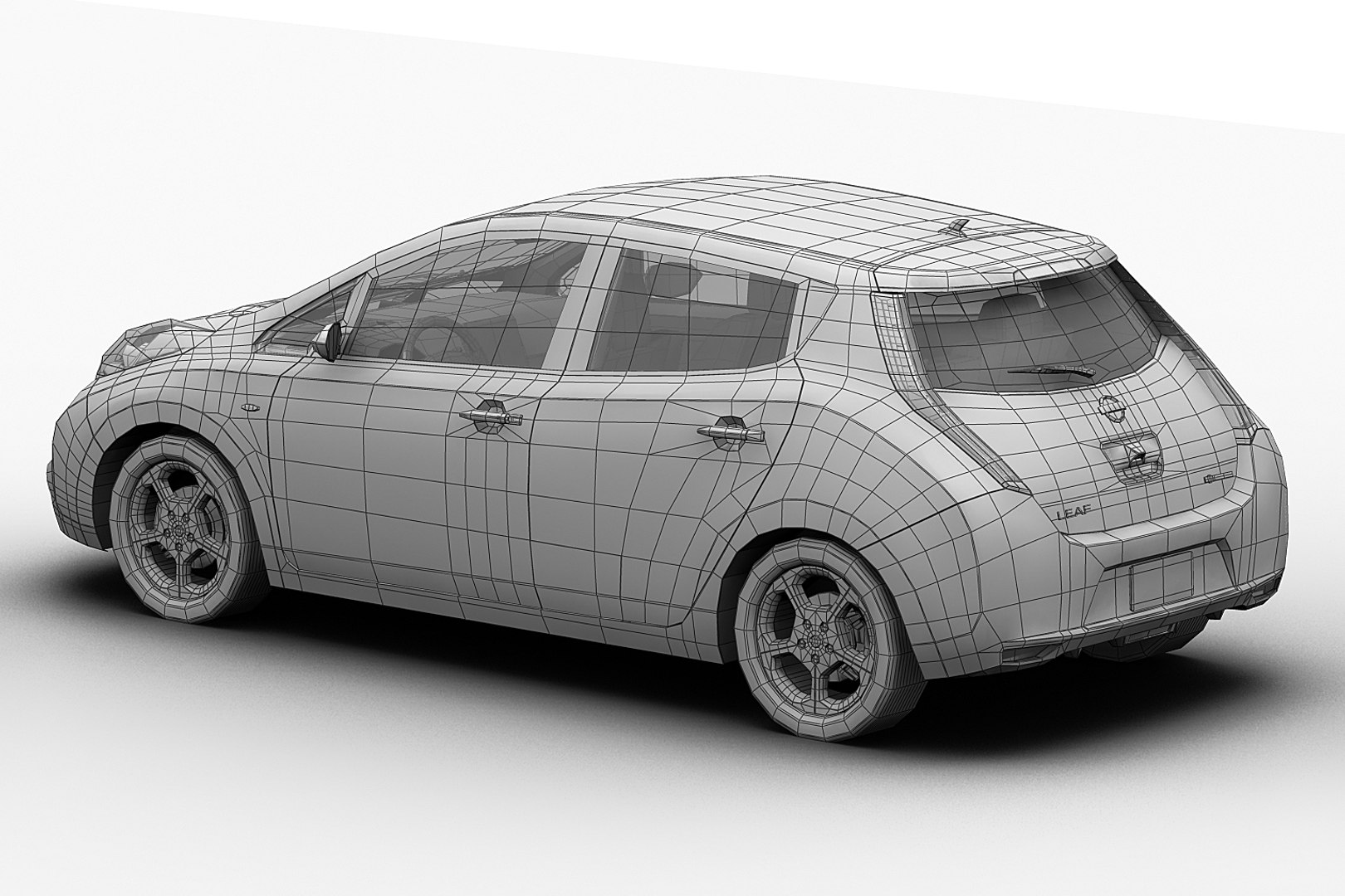 Nissan Leaf 3d Model