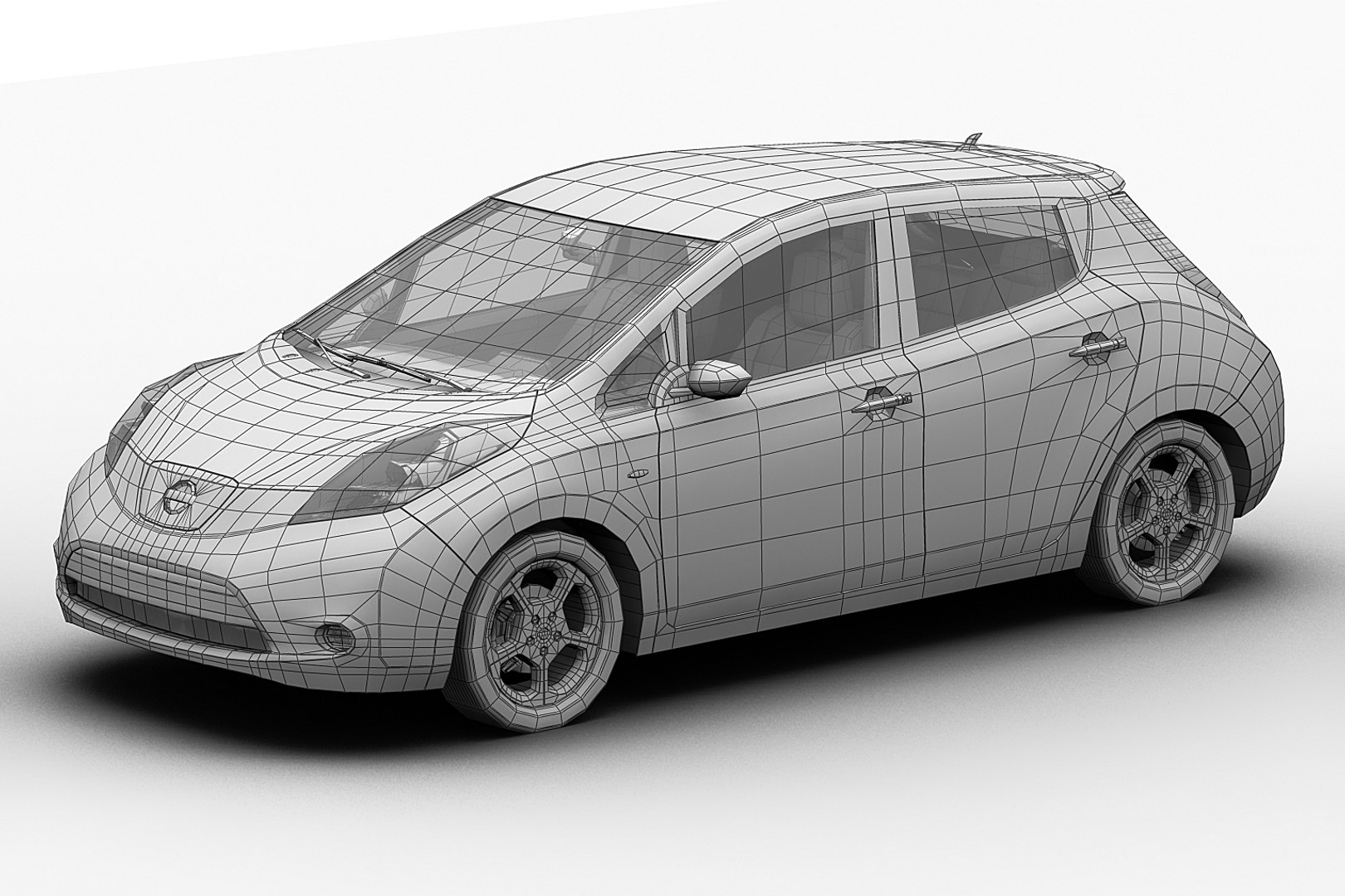 Nissan Leaf 3d Model