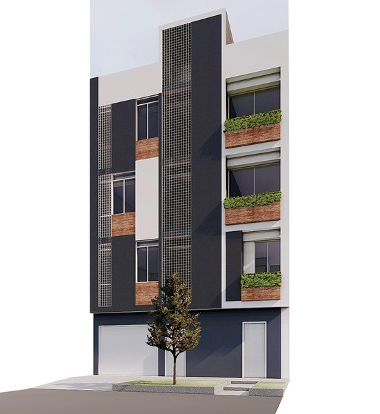 modelo 3d edificio multifamiliar - TurboSquid 1591193
