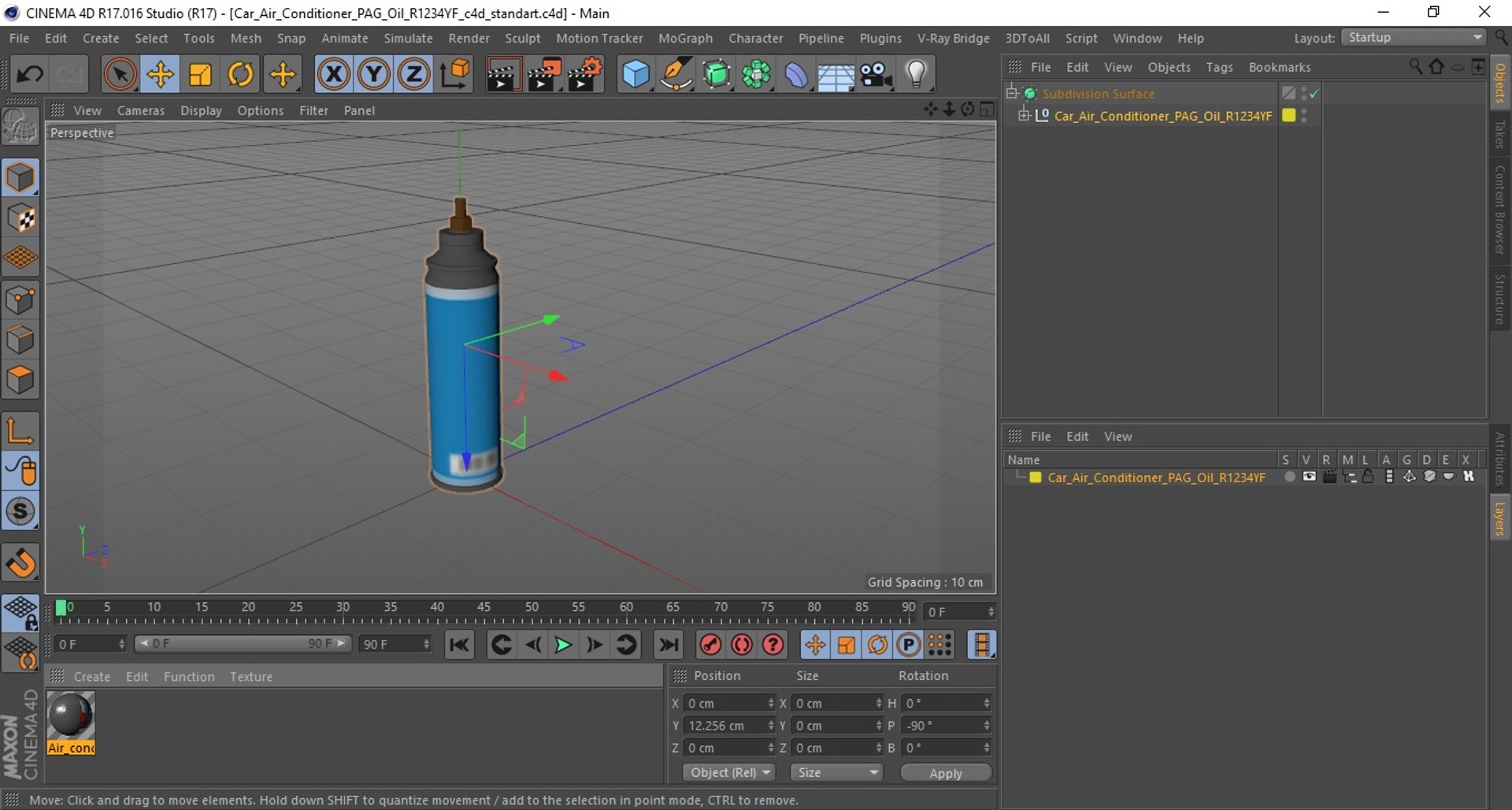 Car air conditioner pag 3D model - TurboSquid 1670526