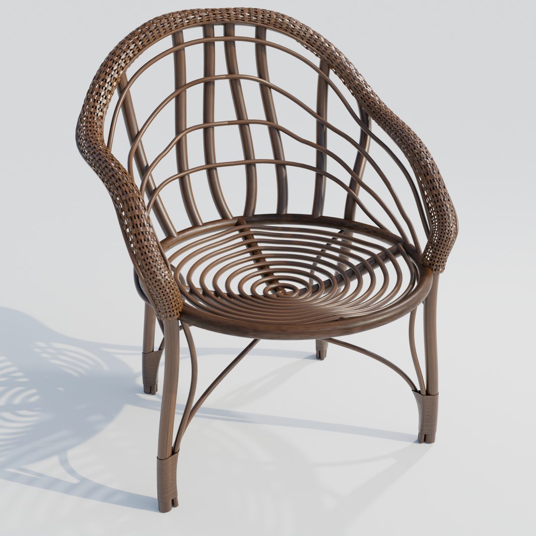 Bamboo Chair Model - TurboSquid 1974709