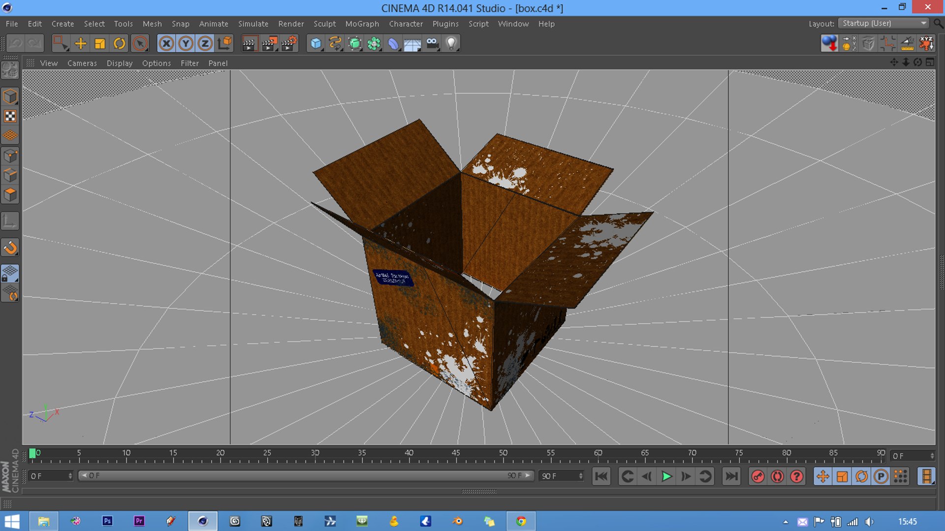 Cardboard Box 3d Max