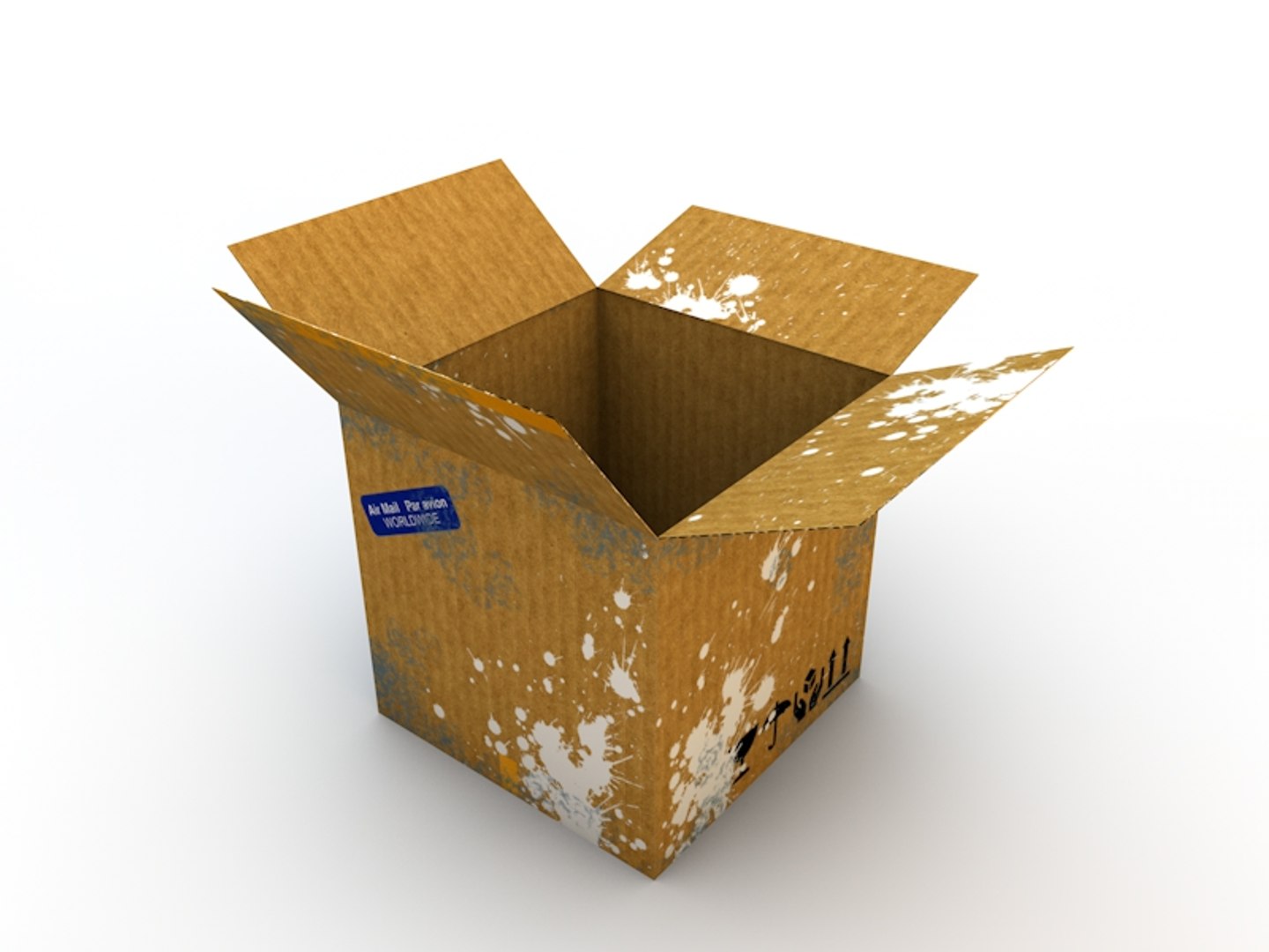Cardboard Box 3d Max