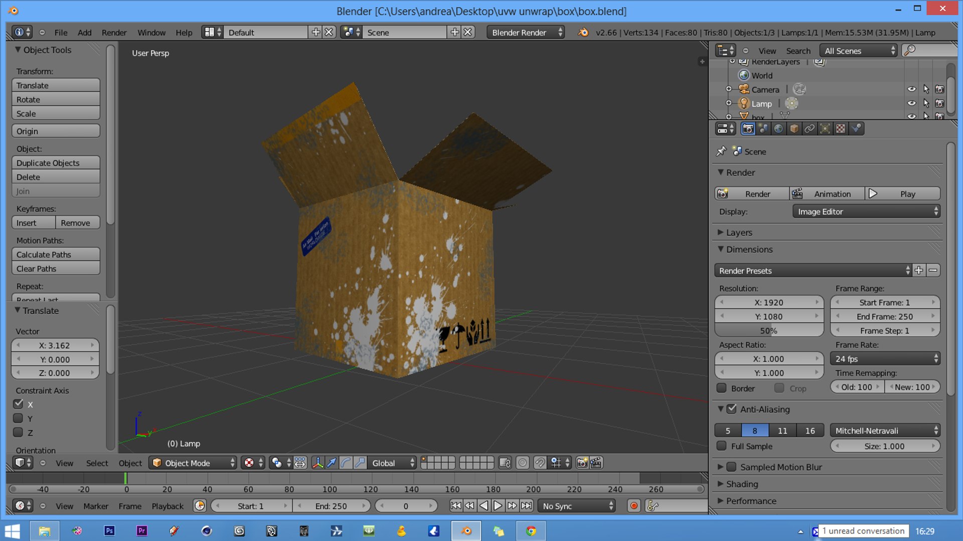Cardboard Box 3d Max