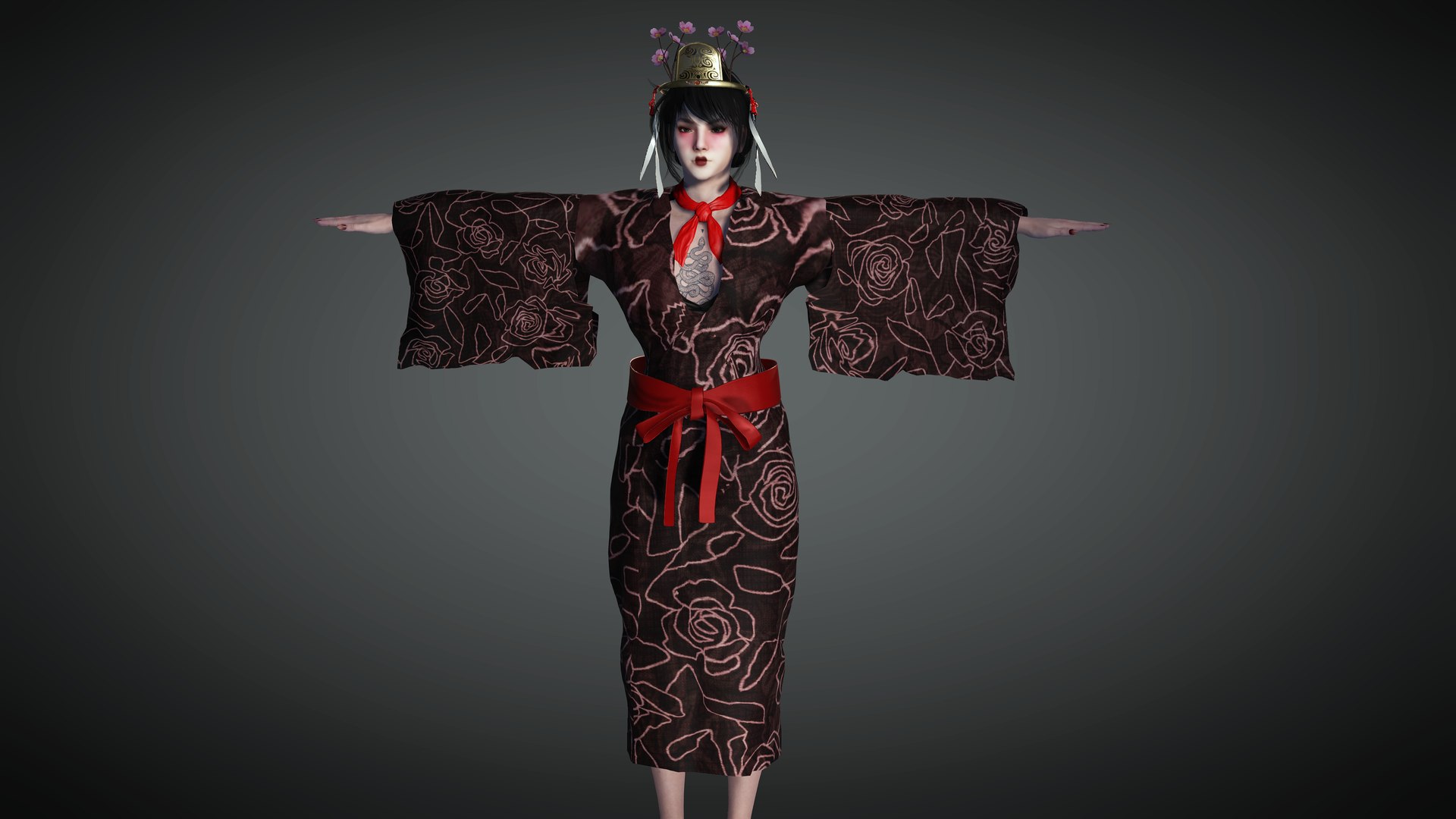 3D 3D Japanese Female Character 02 Model - TurboSquid 1915884