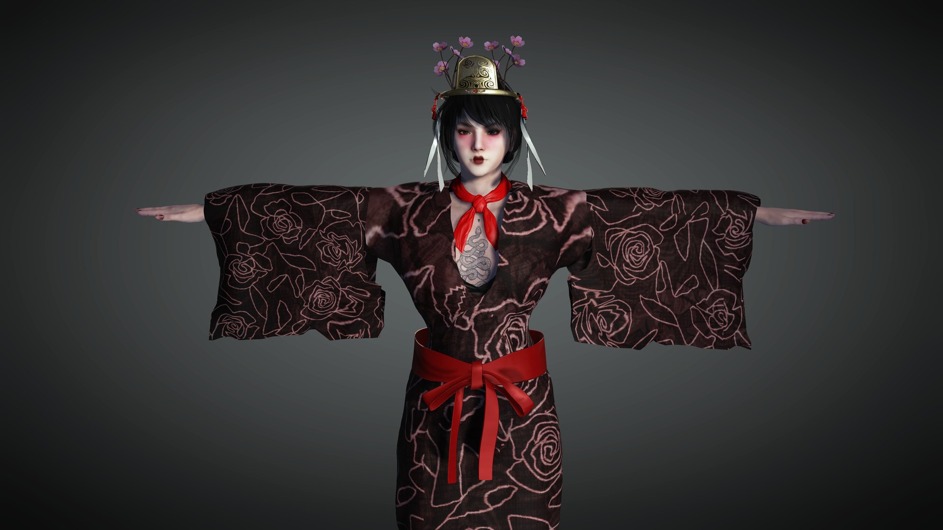 3D 3D Japanese Female Character 02 Model - TurboSquid 1915884