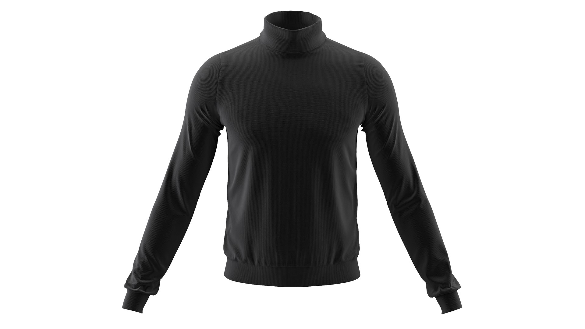 3D Turtleneck Sweater Model - TurboSquid 2140381