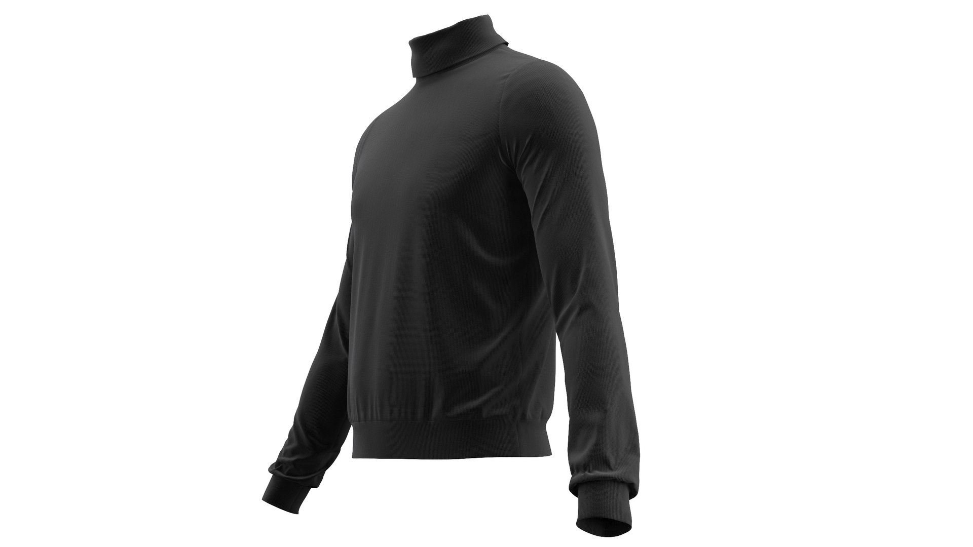 3D Turtleneck Sweater Model - TurboSquid 2140381
