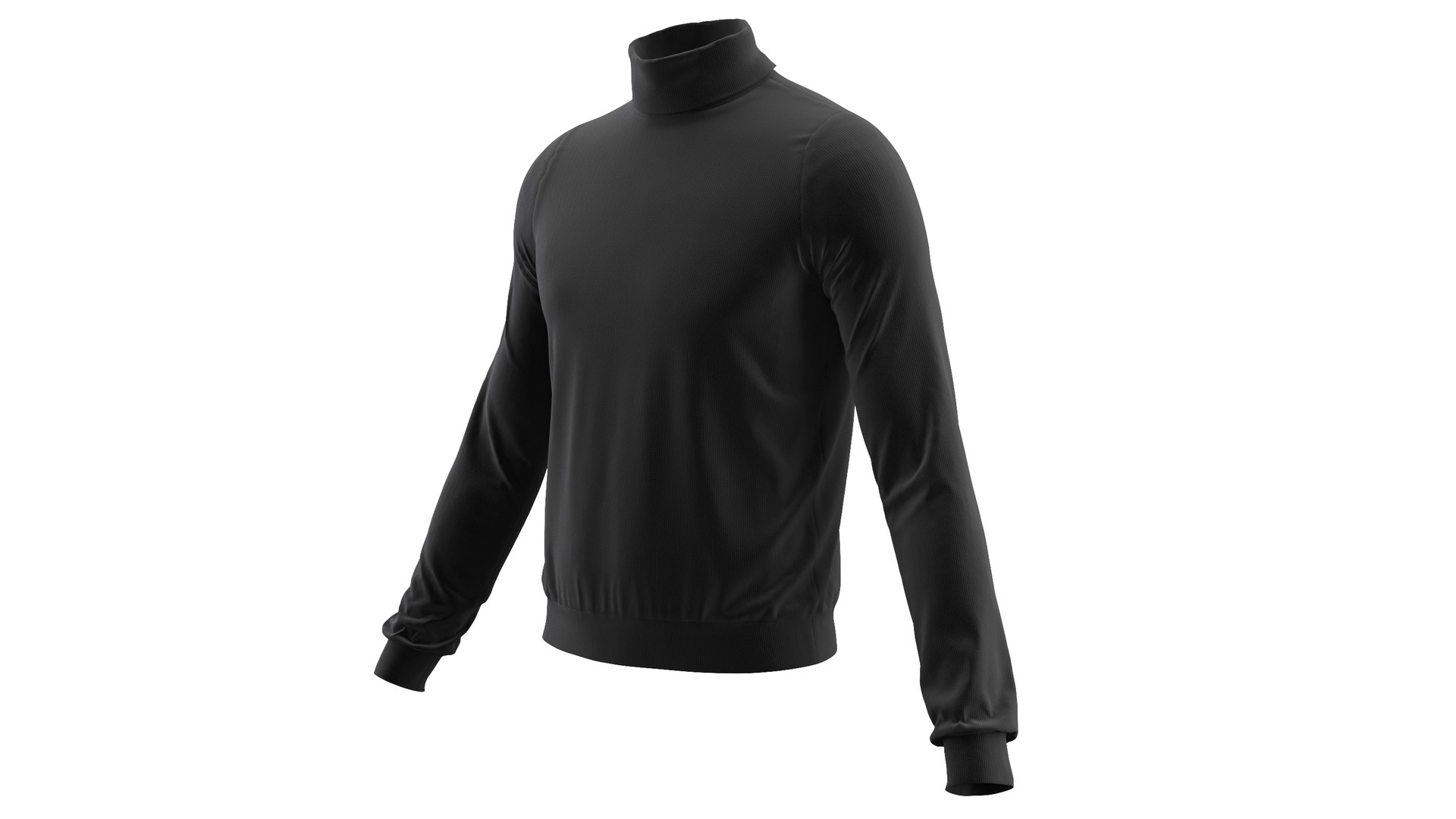 3D Turtleneck Sweater Model - TurboSquid 2140381