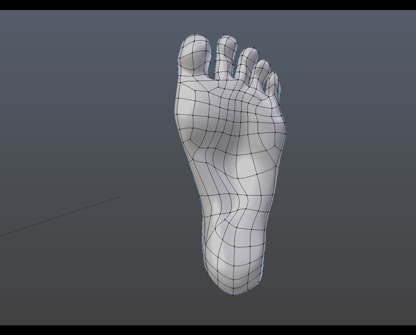 foot nail 3d 3ds