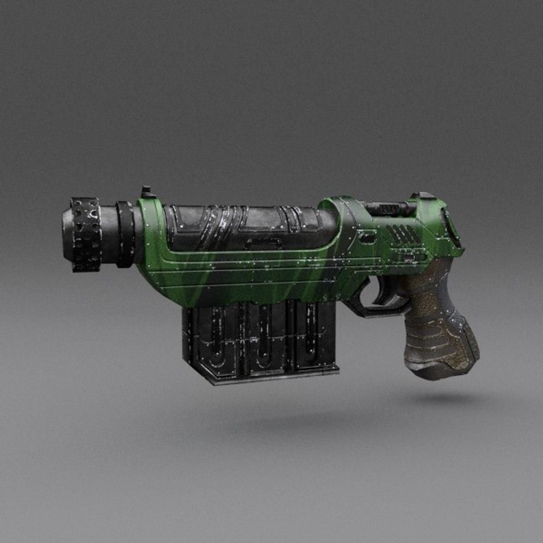 Gun Pbr Details 3ds