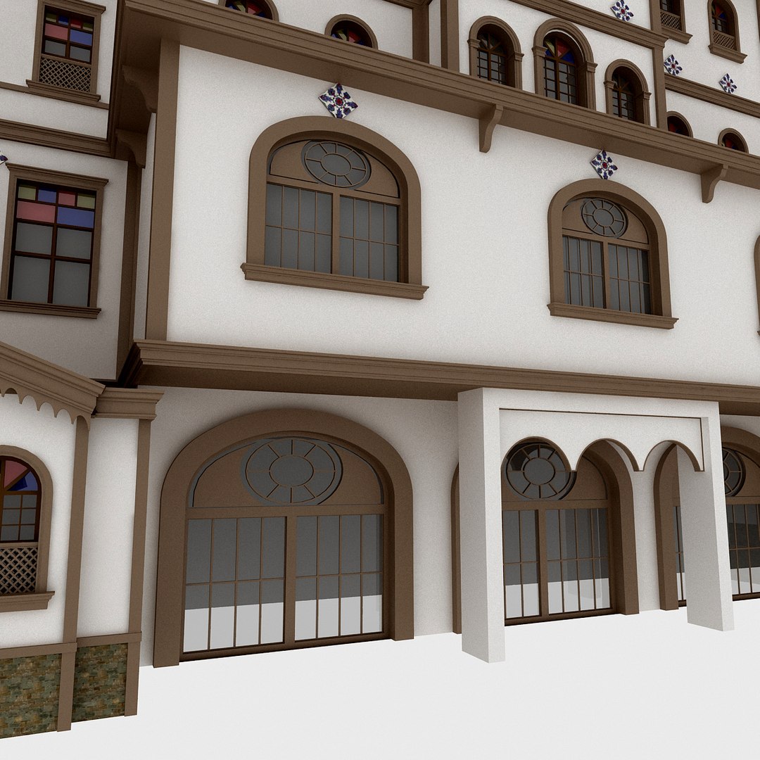 Classic Wood Hotel 3D - TurboSquid 1454216
