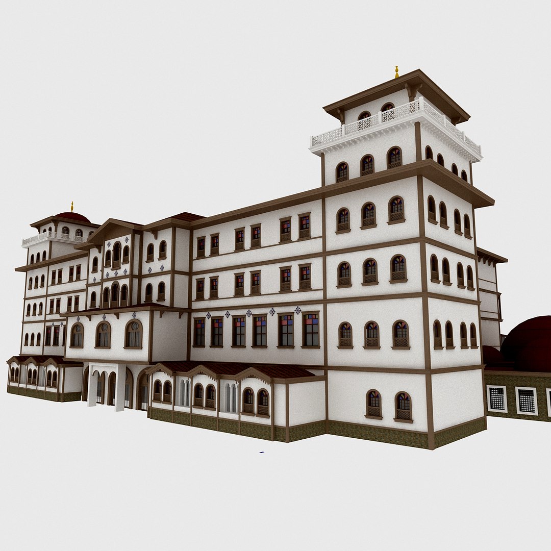 Classic Wood Hotel 3D - TurboSquid 1454216