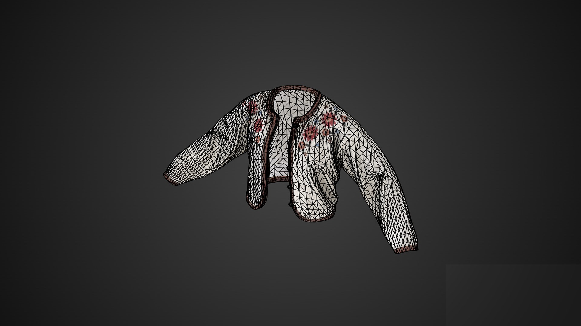 Game Ready Flower Cardigan 3D model - TurboSquid 2074020