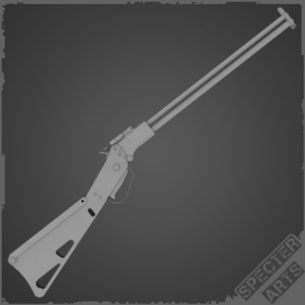 3d model combination rifle survival m6