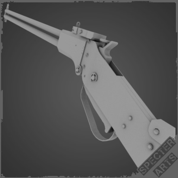 3d model combination rifle survival m6