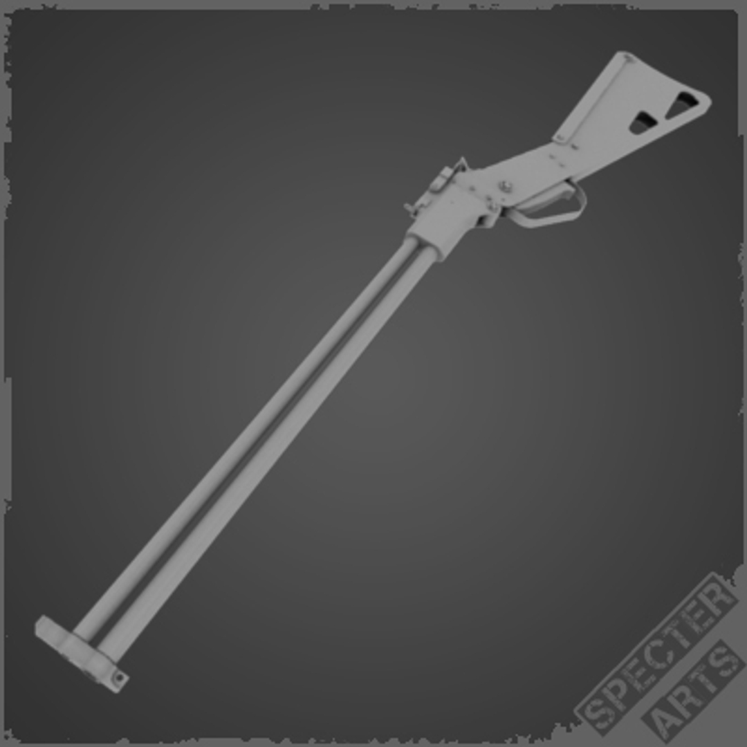 3d model combination rifle survival m6