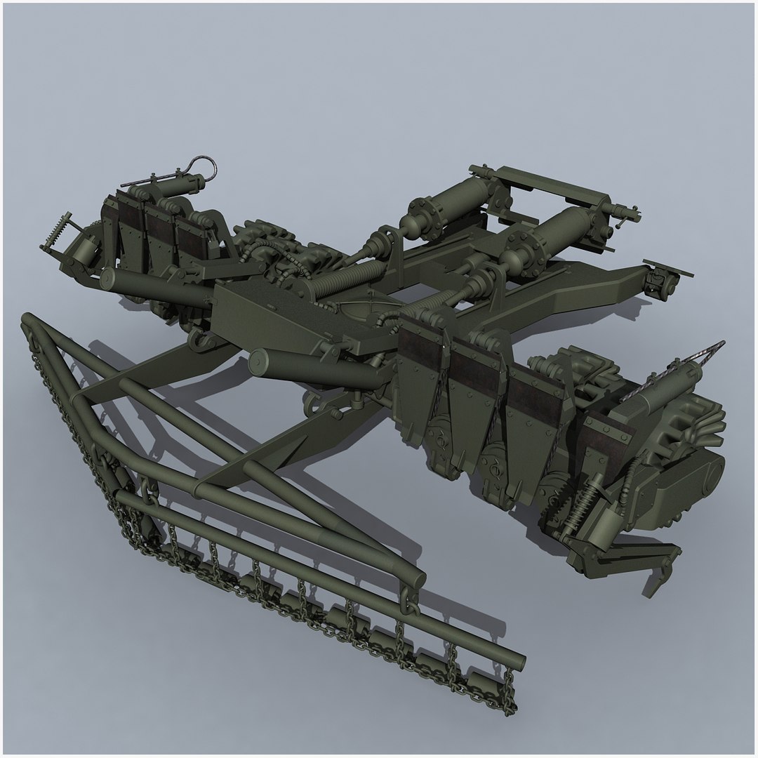 TMT-K tank mine roller 3D model - TurboSquid 1722396