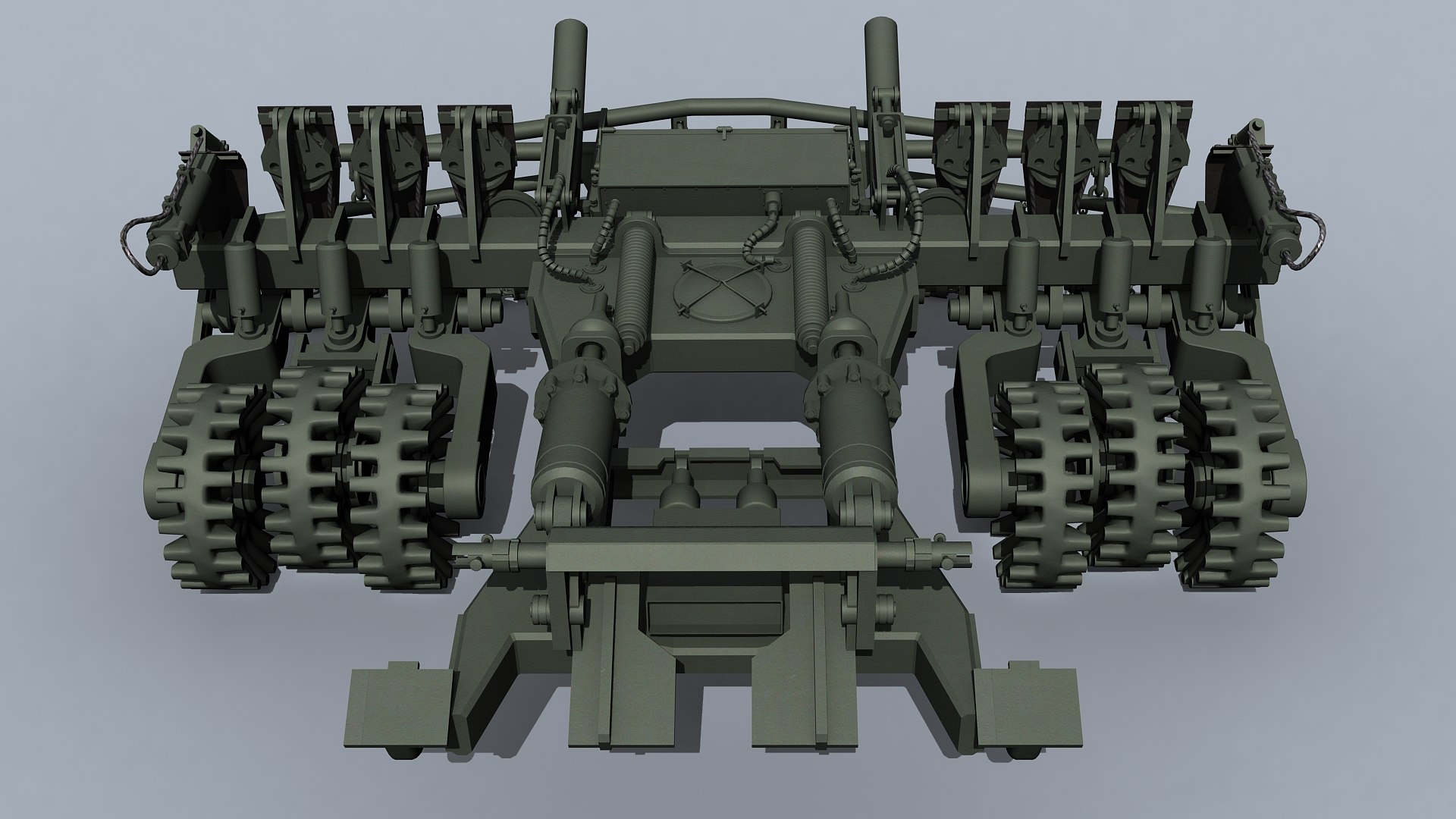 TMT-K Tank Mine Roller 3D Model - TurboSquid 1722396