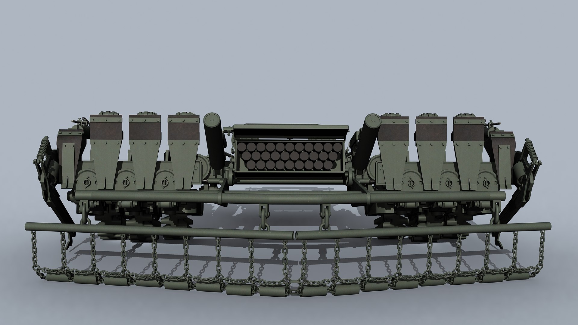 TMT-K Tank Mine Roller 3D Model - TurboSquid 1722396
