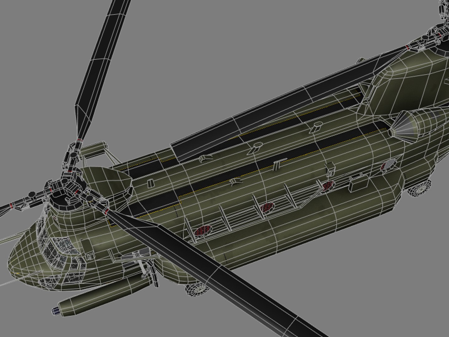 Ah64d Ch47 Apache 3d Obj