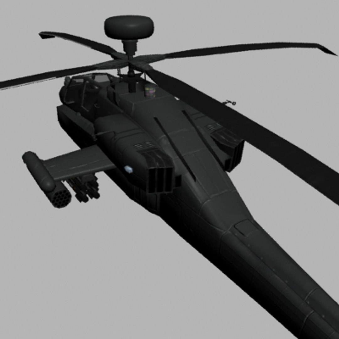 Ah64d Ch47 Apache 3d Obj