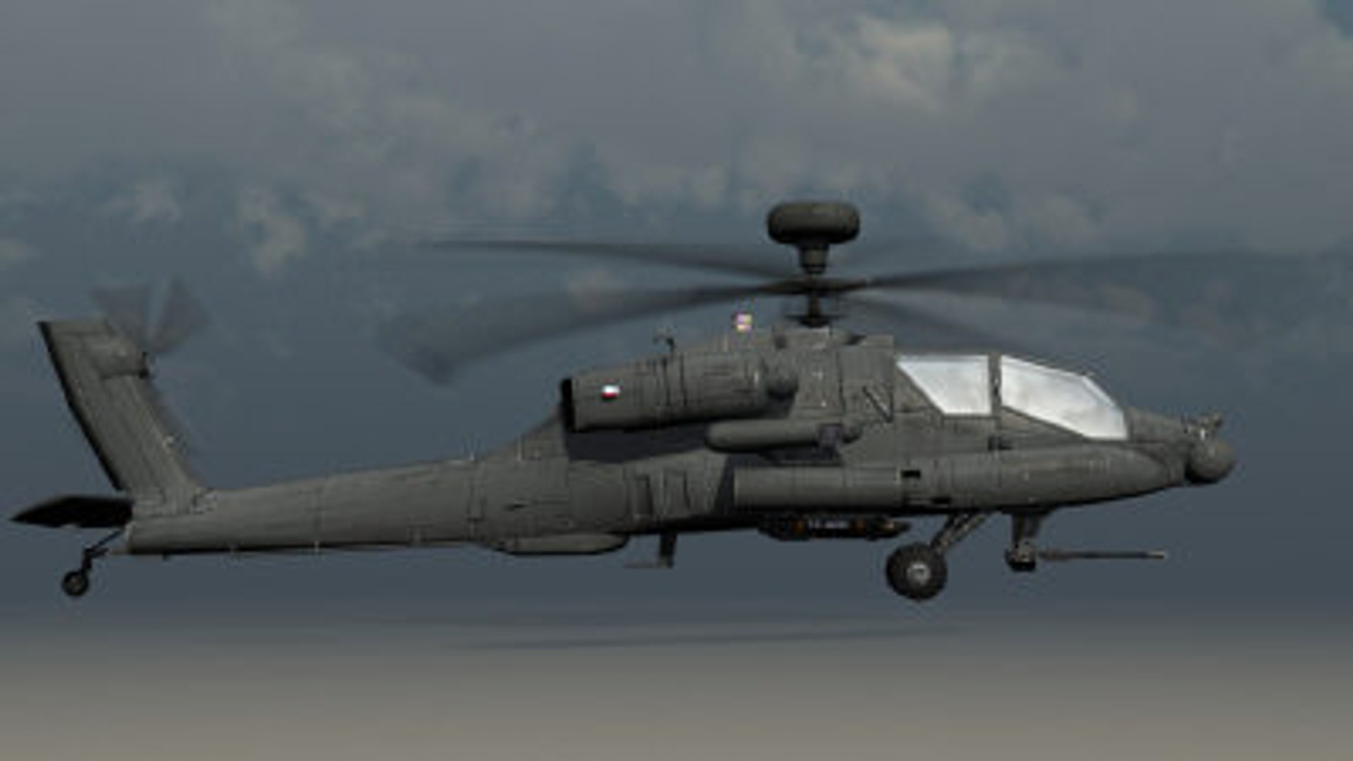 Ah64d Ch47 Apache 3d Obj
