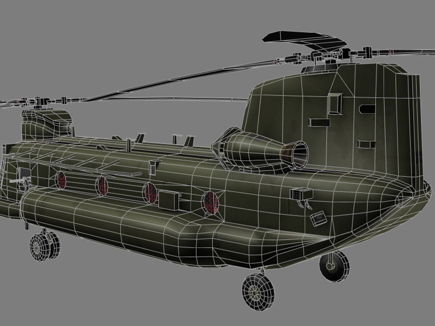 Ah64d Ch47 Apache 3d Obj