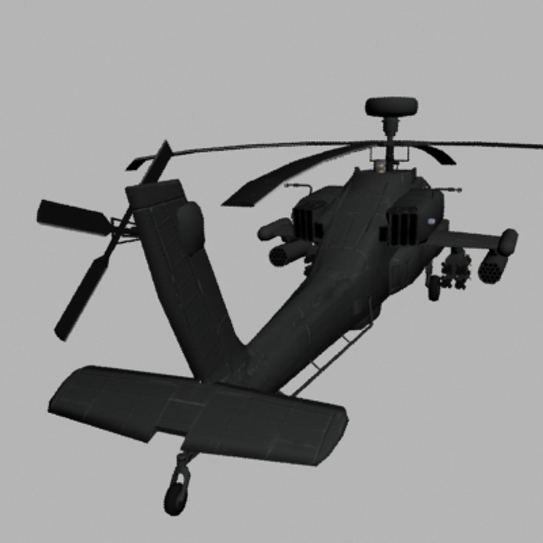Ah64d Ch47 Apache 3d Obj