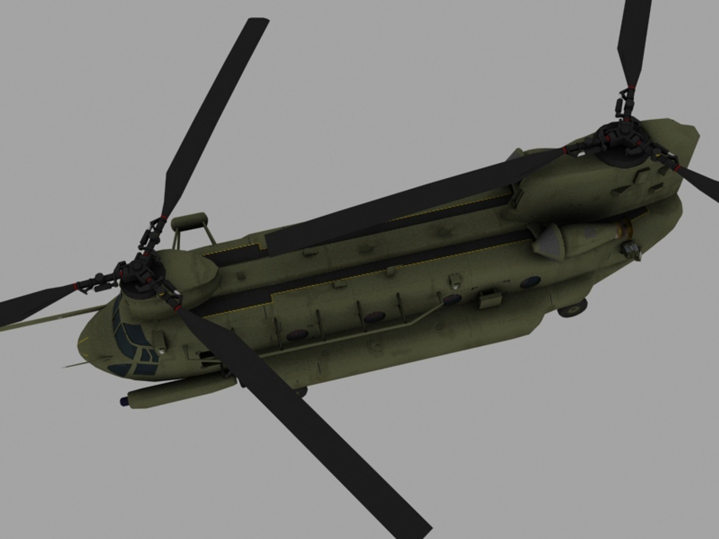 Ah64d Ch47 Apache 3d Obj