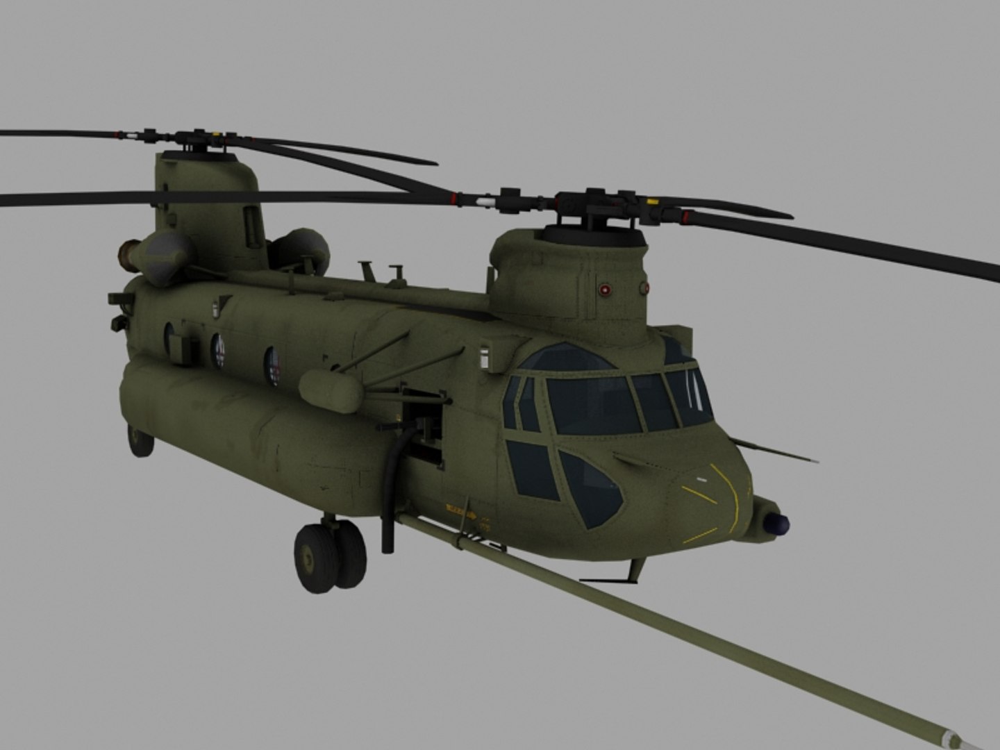 Ah64d Ch47 Apache 3d Obj