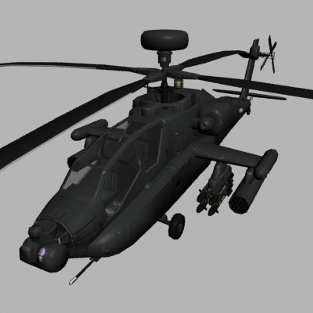 Ah64d Ch47 Apache 3d Obj