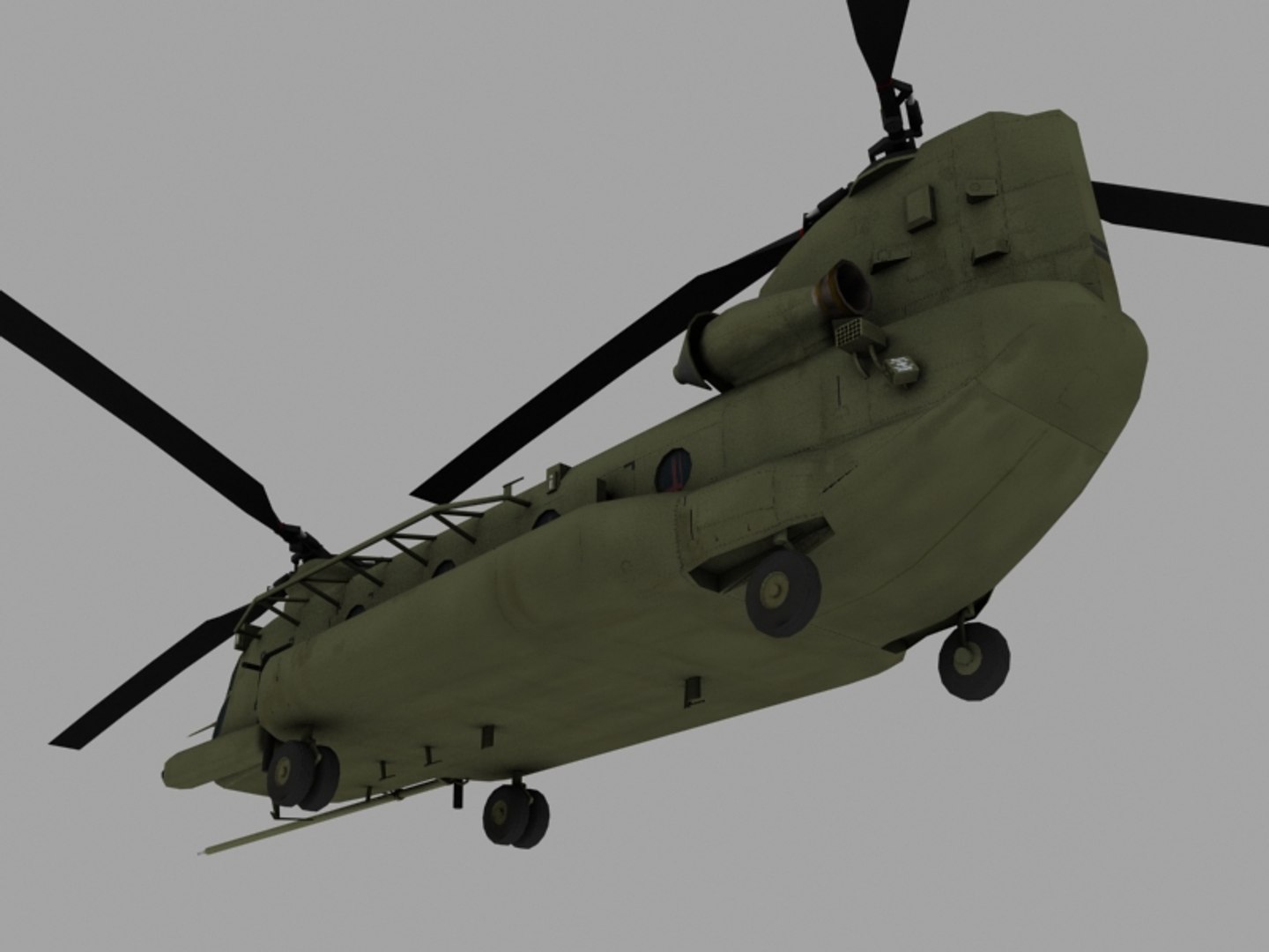 Ah64d Ch47 Apache 3d Obj