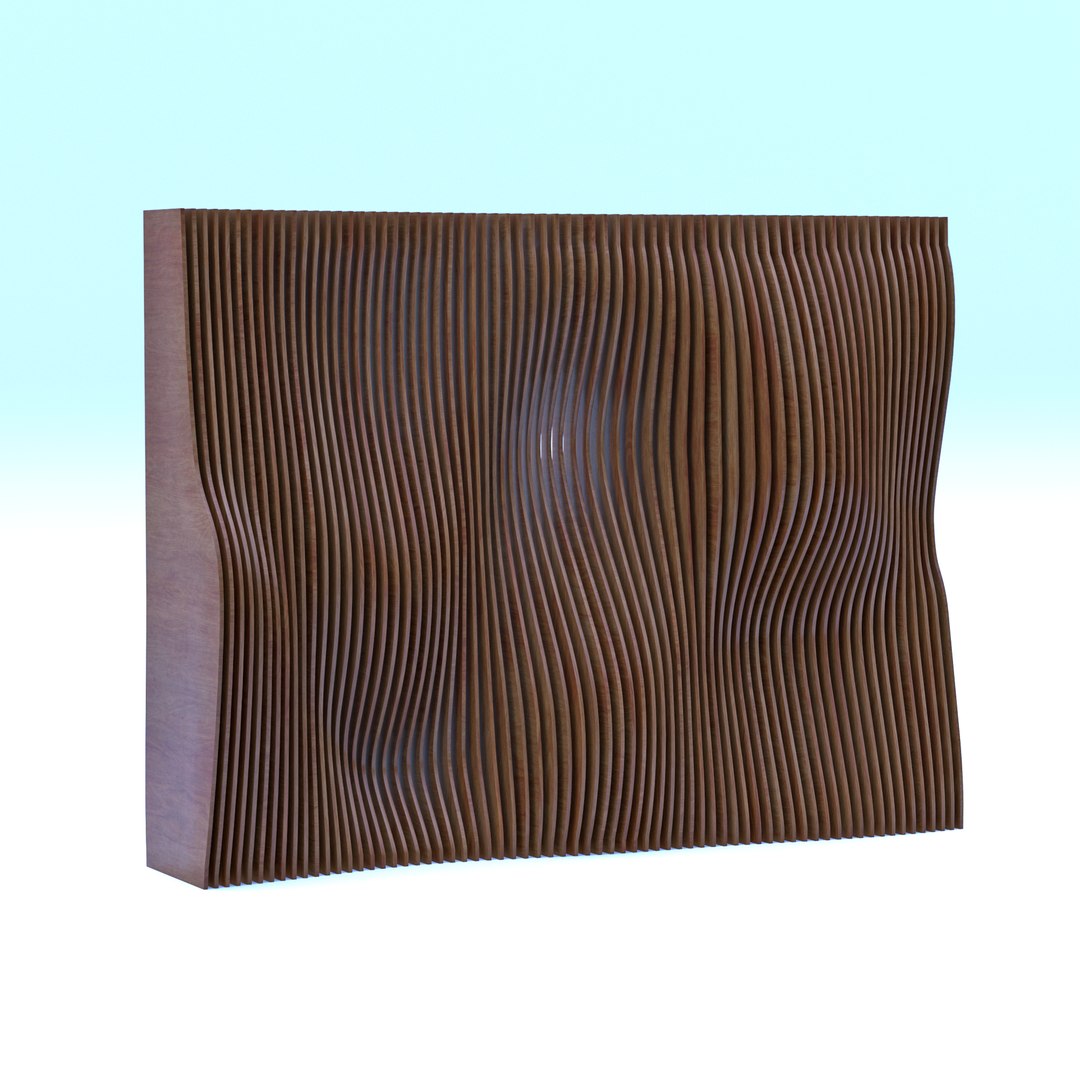 3D Wavy wall panel model - TurboSquid 1971095