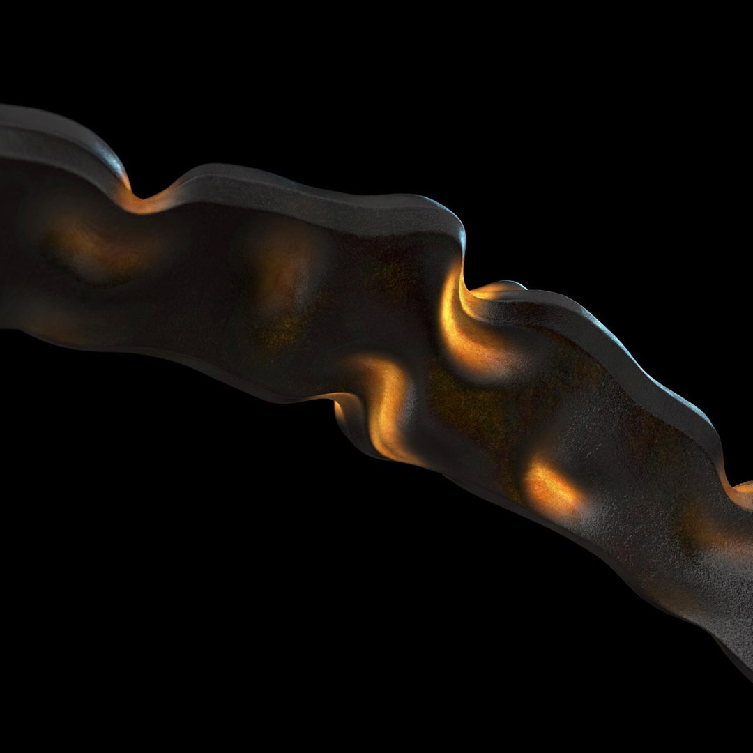 Glowing Metal Ring C4d