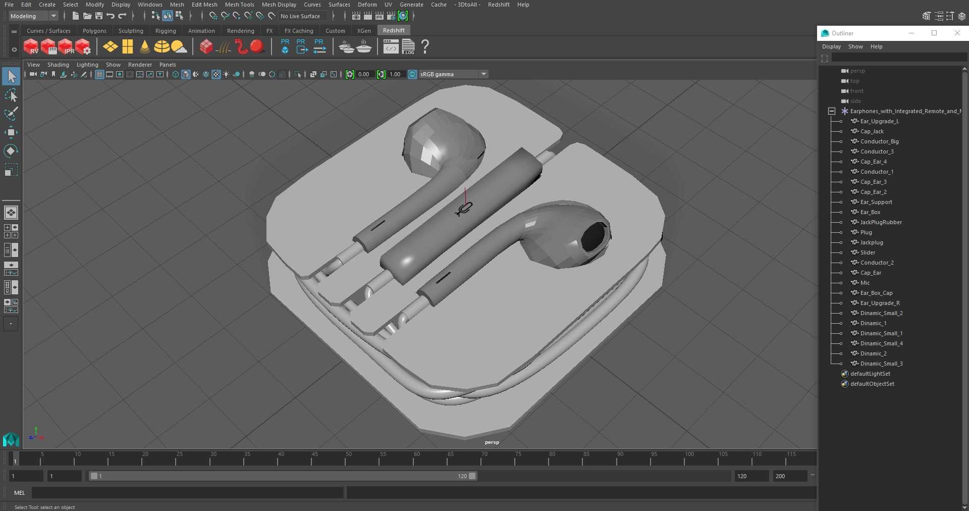3D Earphones With Integrated Remote And Mic In Case - TurboSquid 2203538