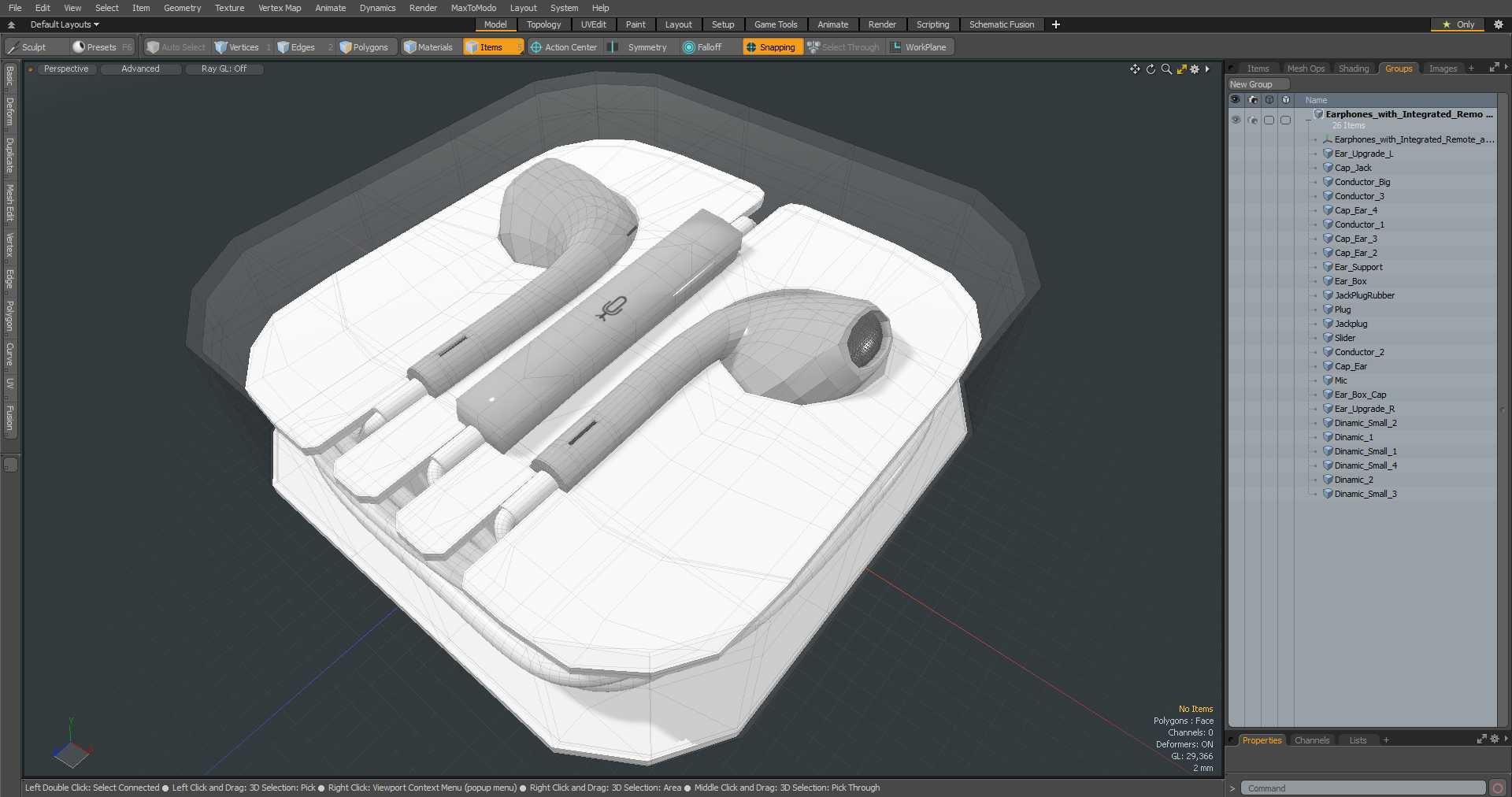 3D Earphones With Integrated Remote And Mic In Case - TurboSquid 2203538